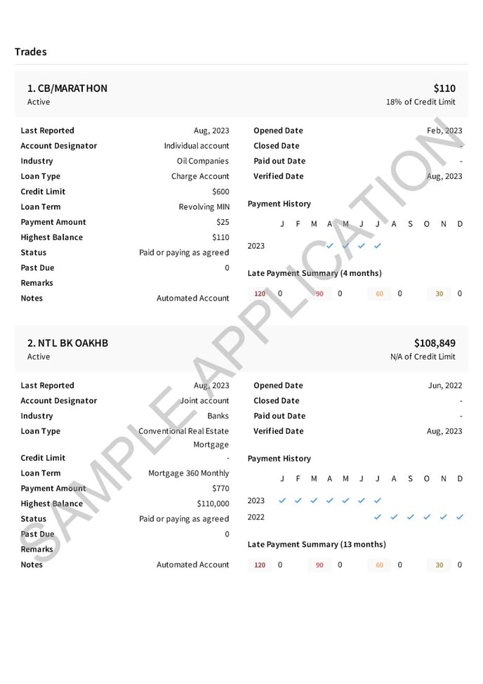 Sample Document: TransUnion Screening Reports